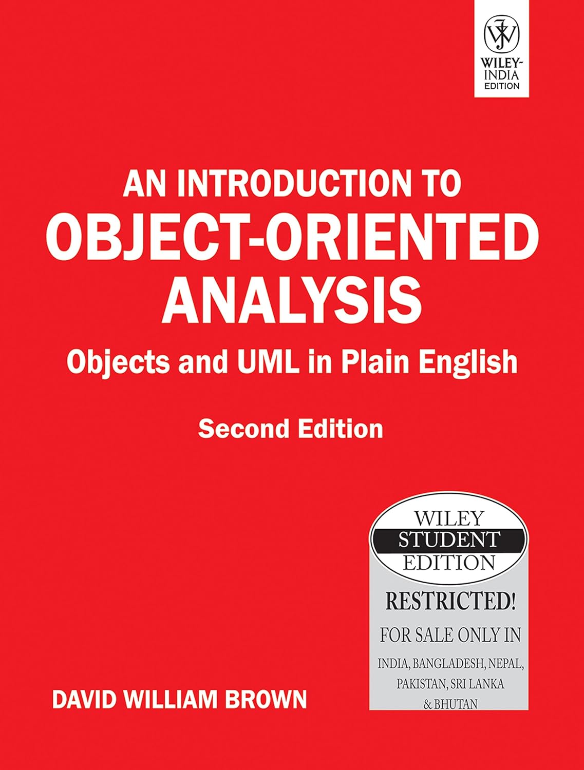 Buy An Introduction To Object Oriented Analysis Objects And Uml In 7393