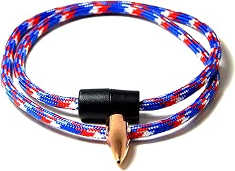 Amazon.com: Hogs Tooth Necklace Sniper Red White Blue Paracord 30 Cal ...