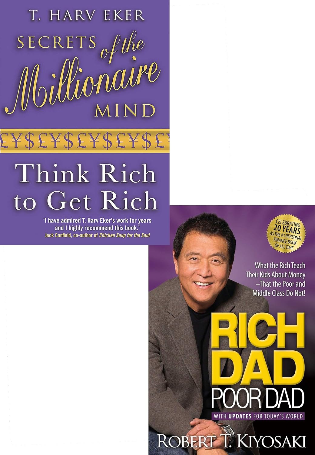 Rich Dad Poor Dad and Secrets of the Millionaire Mind 2 Books ...