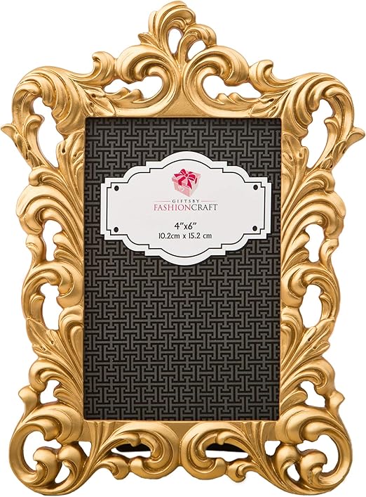 Amazon.com: 18 Baroque Gold Metallic Frame from Gifts by Fashioncraft ...