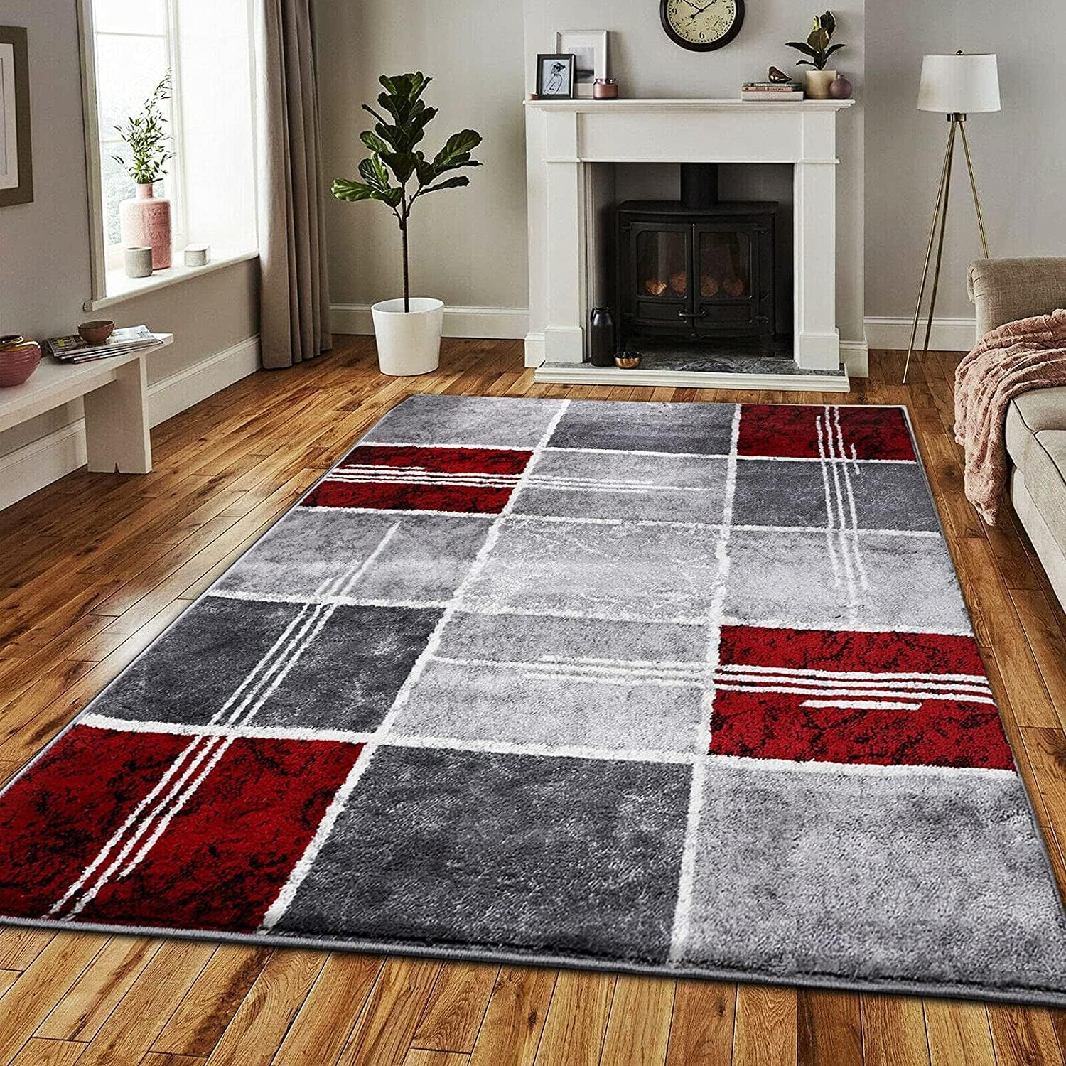 B&B Super Soft Rugs for Living Room Bedroom Rug - Thick Dense Pile Non ...