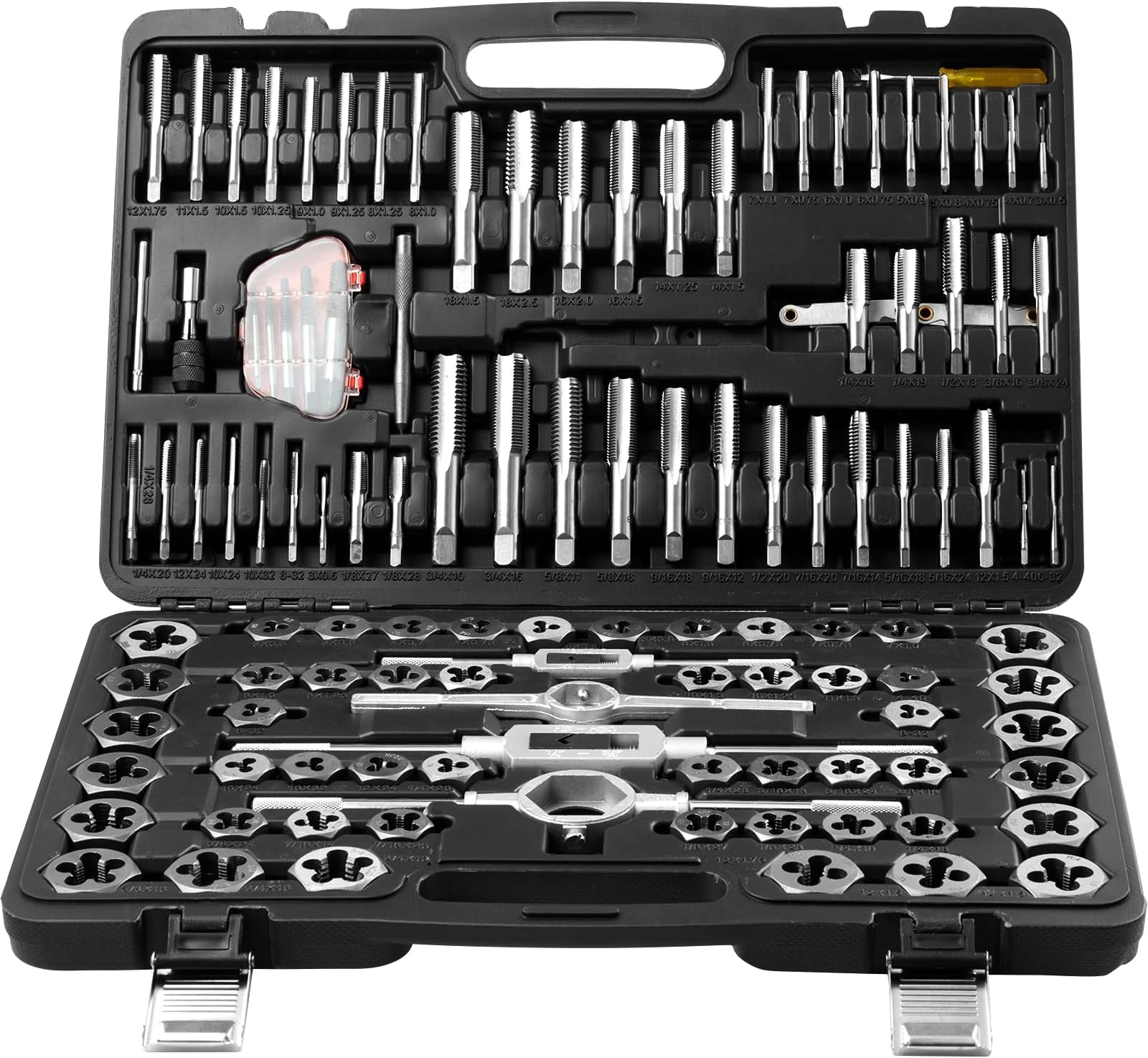 HIGHFIRE 86 PCS Tap and Die Set, SAE and Metric Standard, Large Tap and ...
