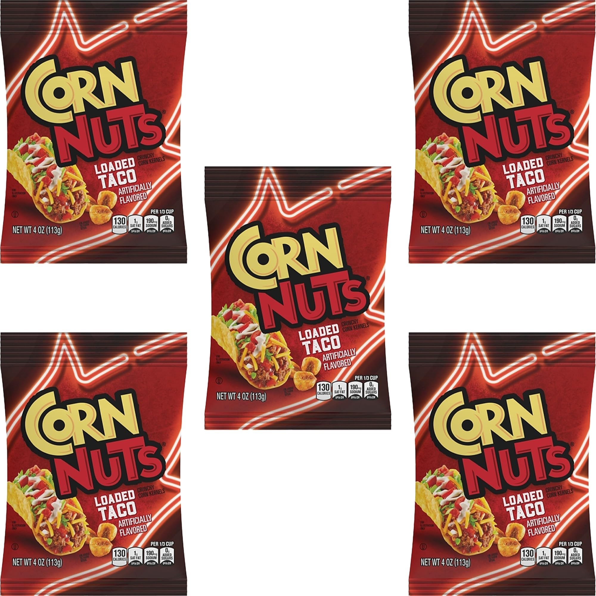 Amazon.com: Corn Nuts Loaded Taco Flavored Crunchy Corn Kernels - 4 oz ...