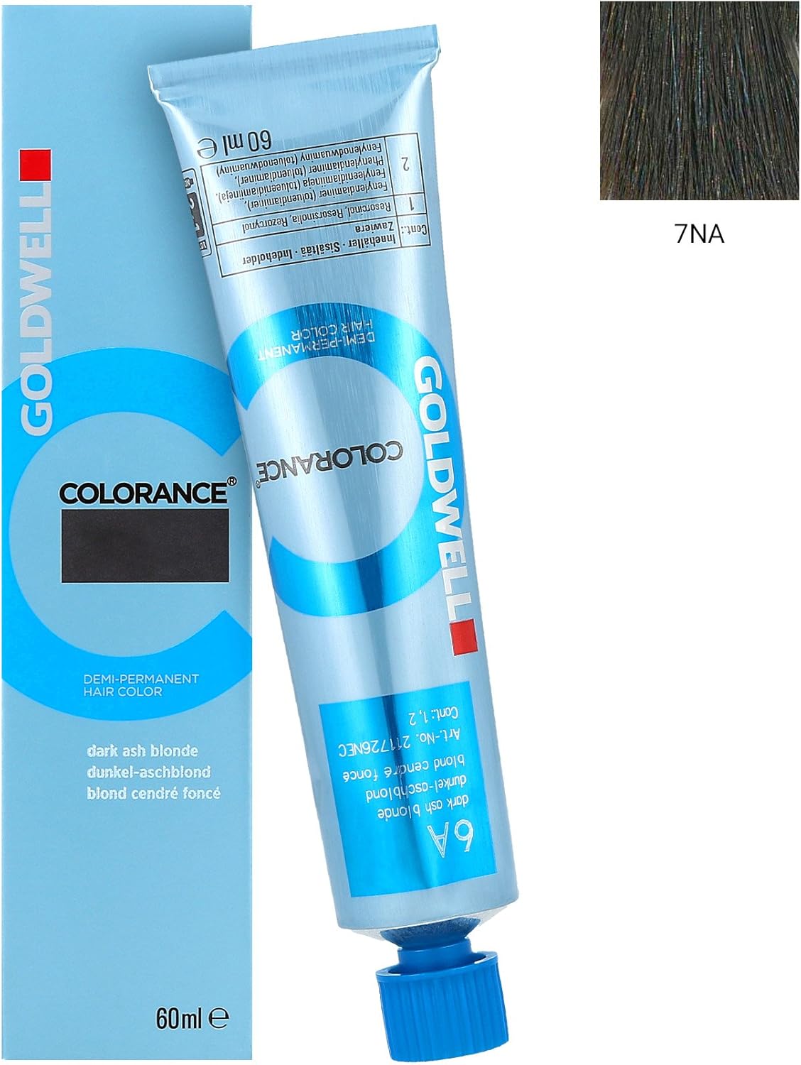Goldwell Colorance Demi-Permanent Hair Colour, 7Na Mid Natural Ash ...