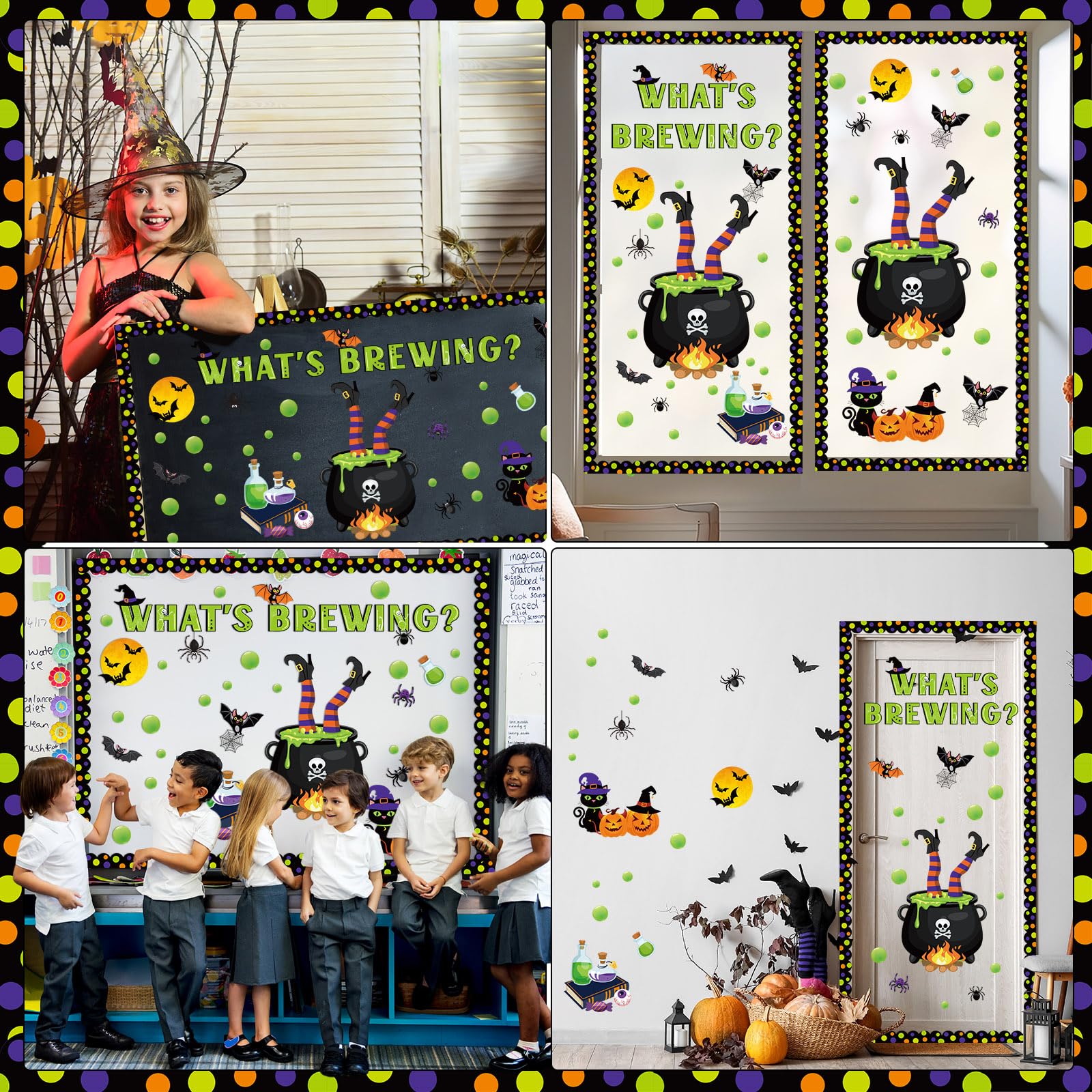 Snapklik.com : Pasimy Halloween Bulletin Board Decorations Set ...
