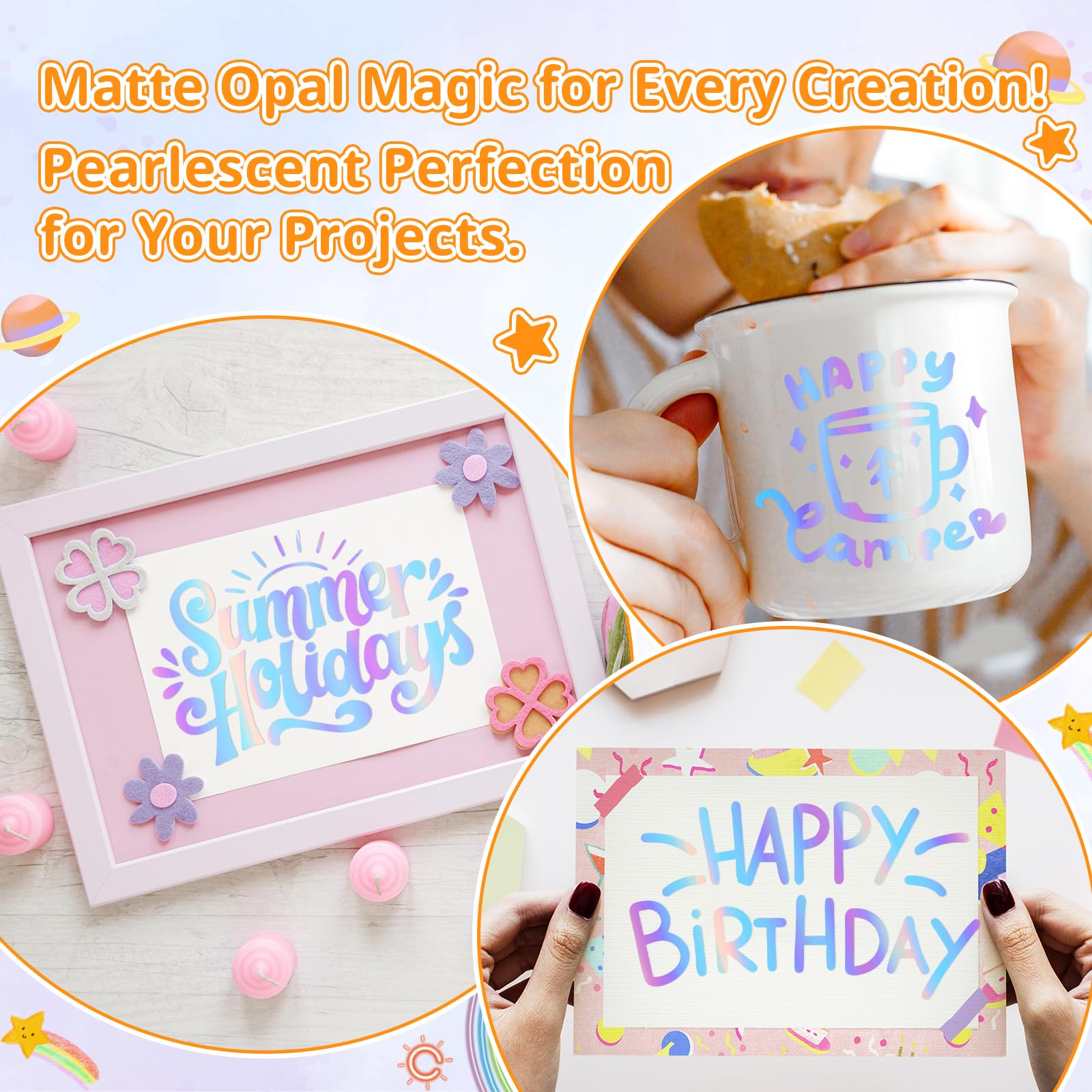 Snapklik.com : TECKWRAP Matte Permanent Vinyl, Opal White Vinyl - 12" X ...