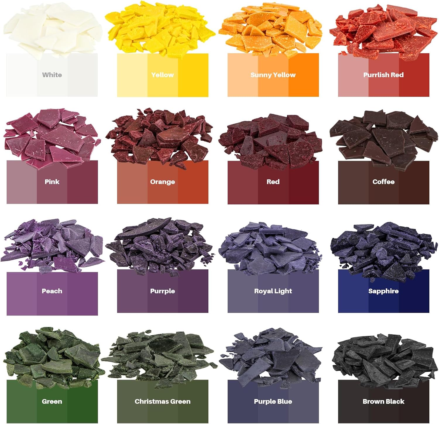 Amazon.com: MAQIHAN Candle Dye for Soy Wax Candle Making - 16 Vibrant ...