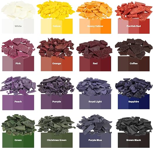 Amazon.com: MAQIHAN Candle Dye for Soy Wax Candle Making - 16 Vibrant ...