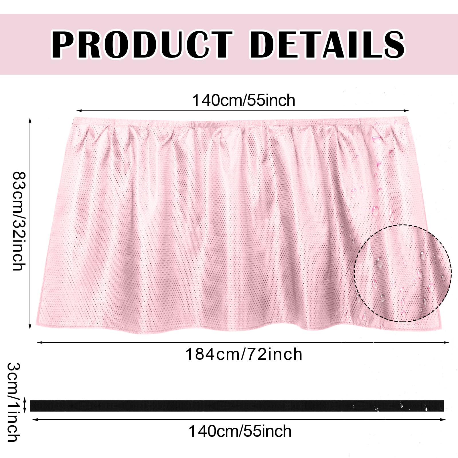 Snapklik.com : Windkream Fabric Sink Skirt Diamond Bathroom Stitch Self ...