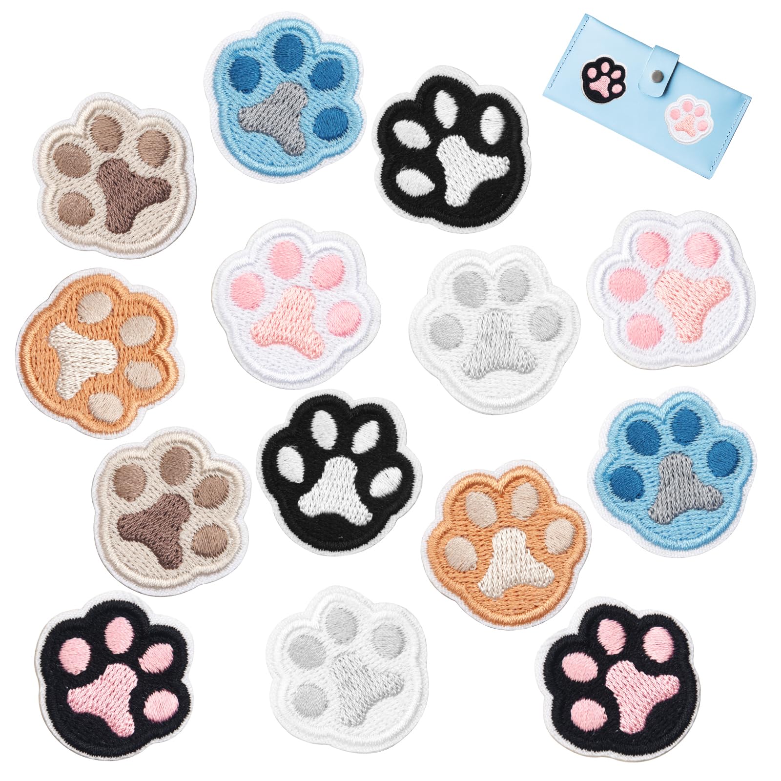 Amazon.com: Paw Print Patches for Clothing, 14 Pcs Self Adhesive Paw ...