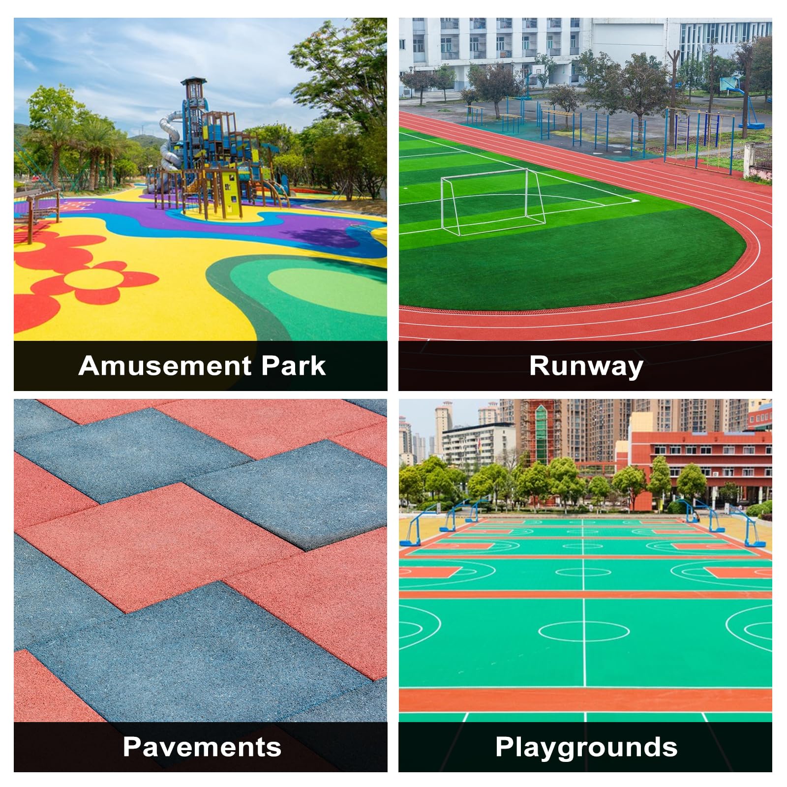 Snapklik.com : Rubber Mulch, Plastic Running Track Material For Place ...