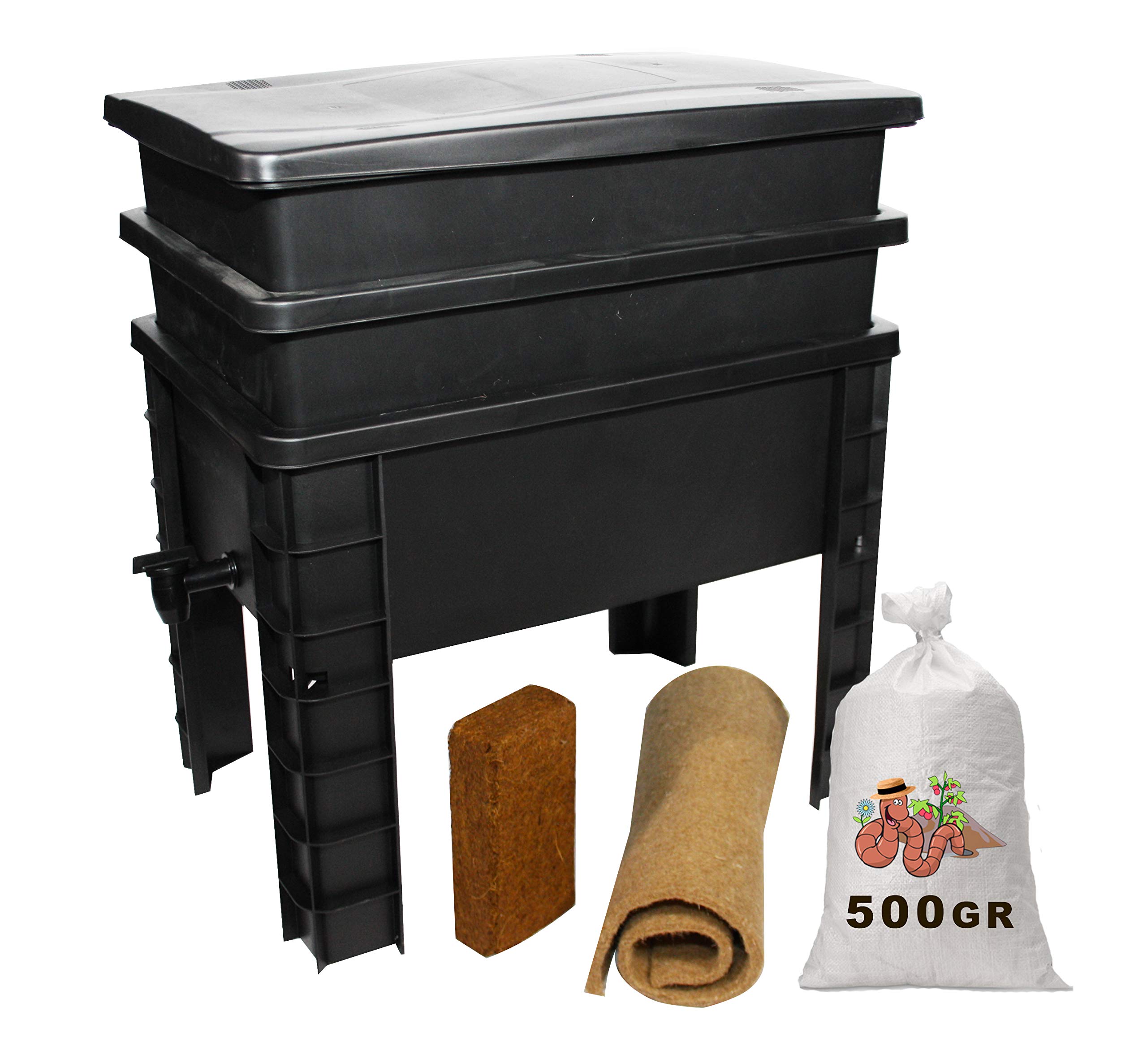 Urban Worm Wormery 2 Trays I 500gr Of Compost Worms | Desertcart Israel