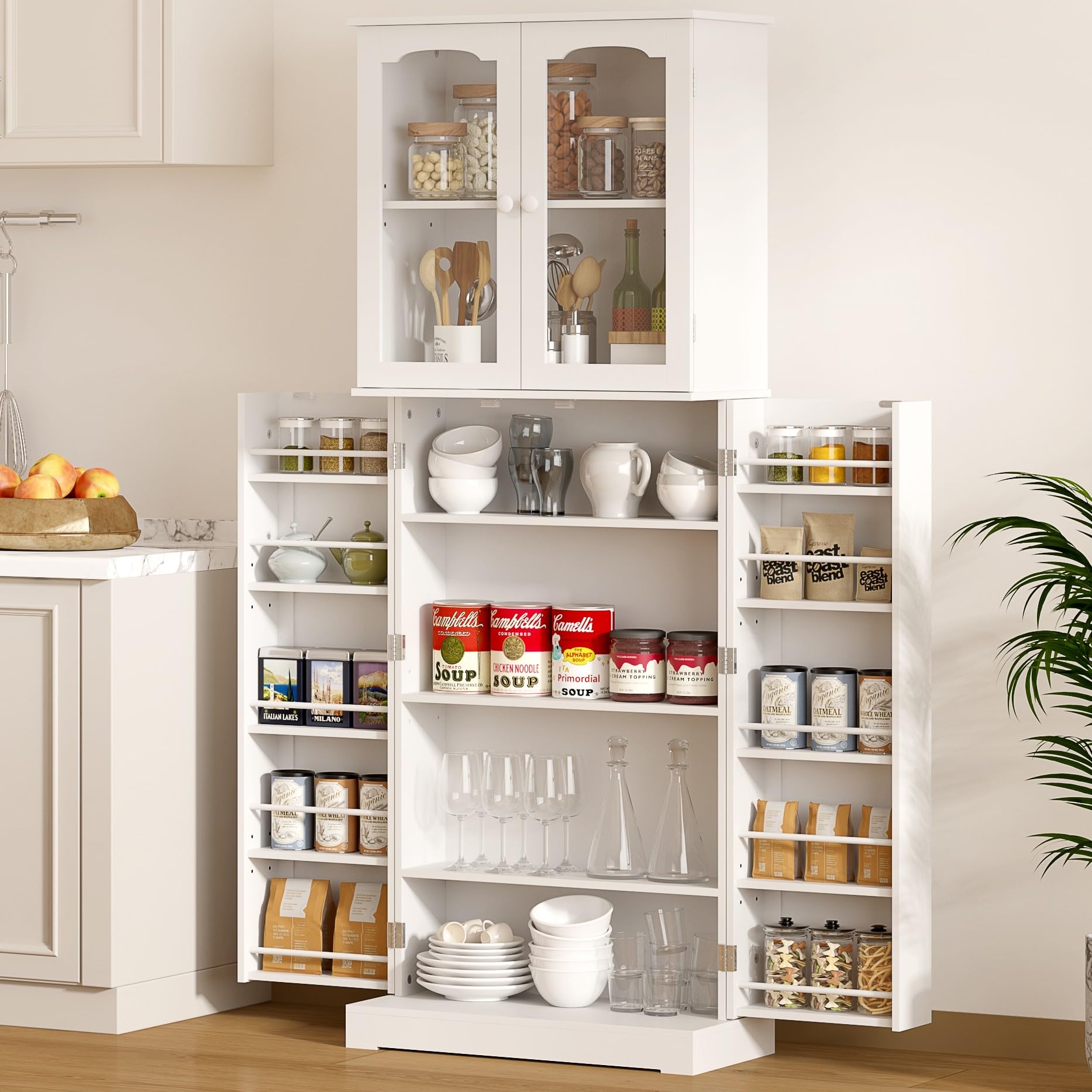 90 Inch Unfinished Pantry Kitchen Cabinets