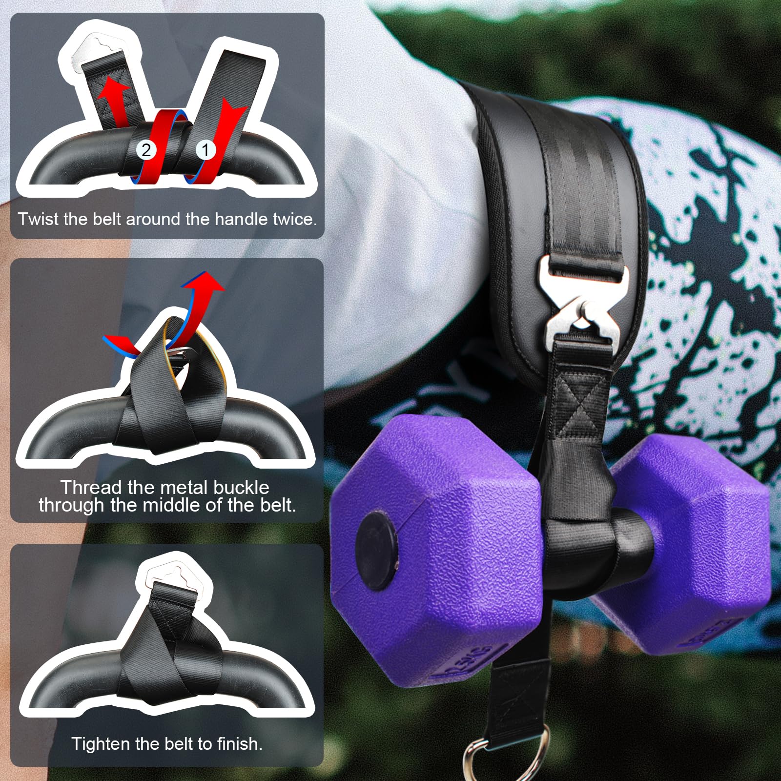 Snapklik.com : VAIIO Hip Thrust Belt For Dumbbells & Kettlebells ...
