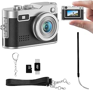 Amazon.com : Mini Keychain Camera - 1080P FHD Mini Retro Digital Camera ...