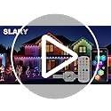 SLARY Permanent Outdoor Lights for House Roof, 100ft RGB Smart Eaves ...