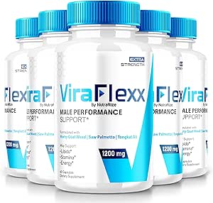 Amazon.com: NutraRize (Pack of 5 ViraFlexx for Men, Pro Capsules, Male Performance Support 500mg ...