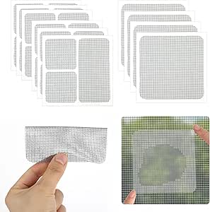 Screen Patch Repair Kit, Ymapinc 10 Sheets Adhesive Window Screen Mesh ...