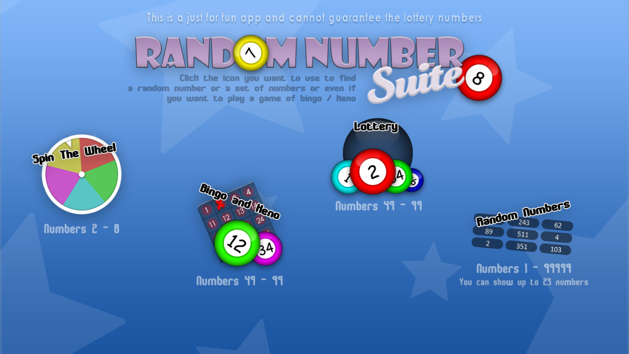 Random Number Suite - App on Amazon Appstore