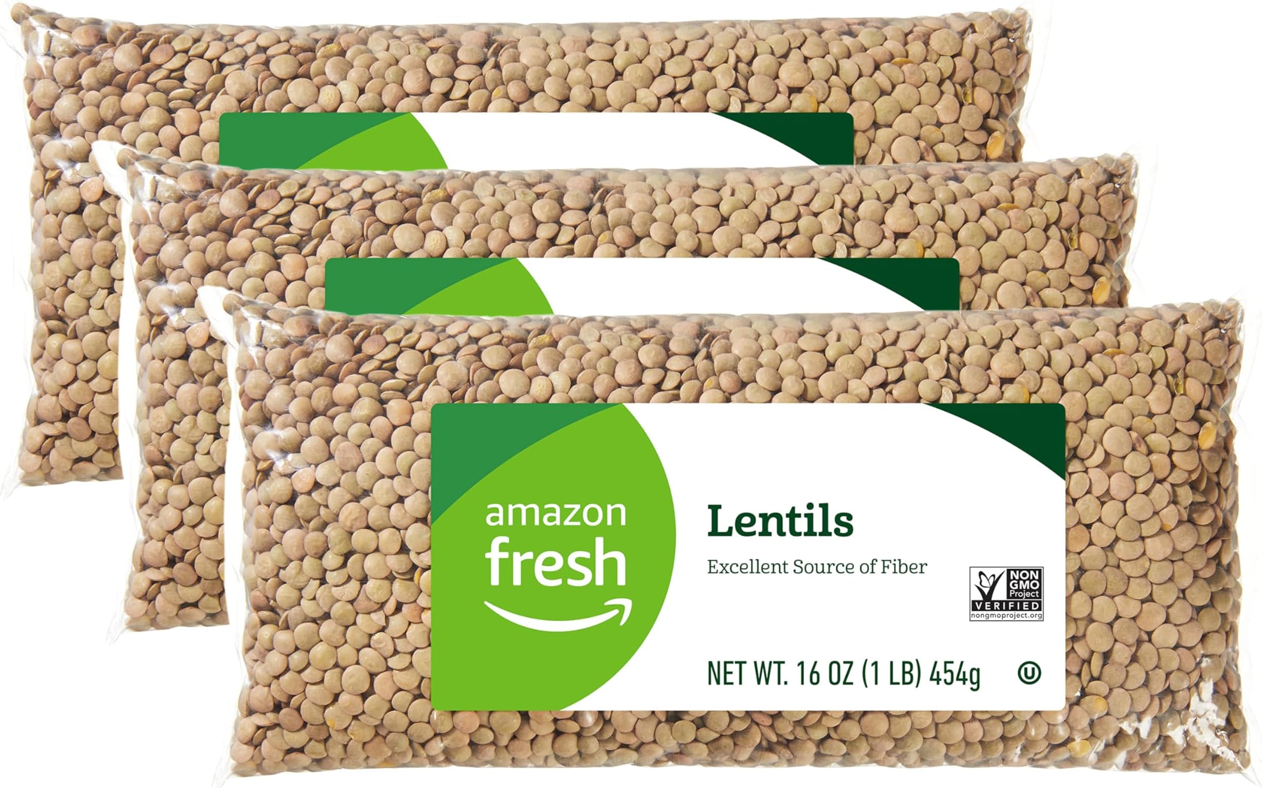 Amazon.com: Amazon Fresh, Lentils, Whole, 16 Oz (Pack of 3)