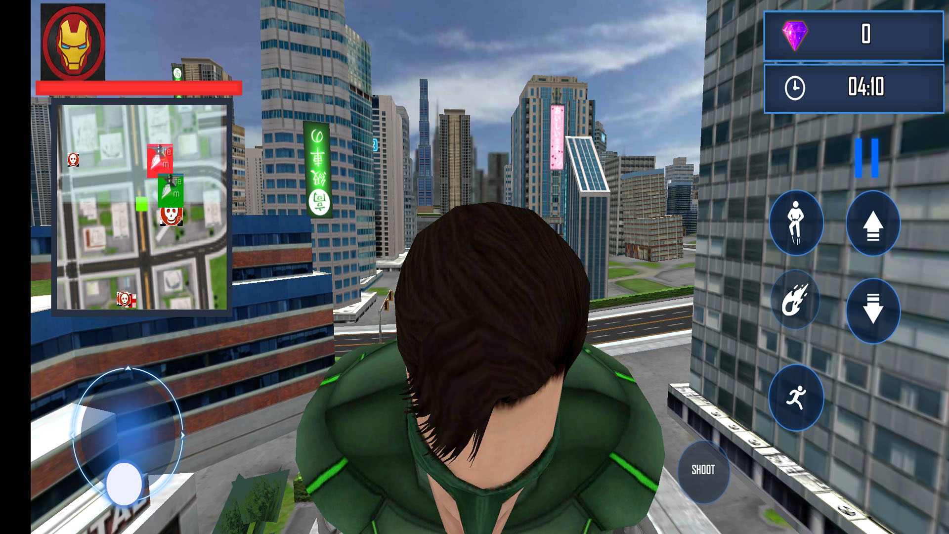 Rope Green Spider Hero-Amazing Spider Rope Hero-gangster crime ...