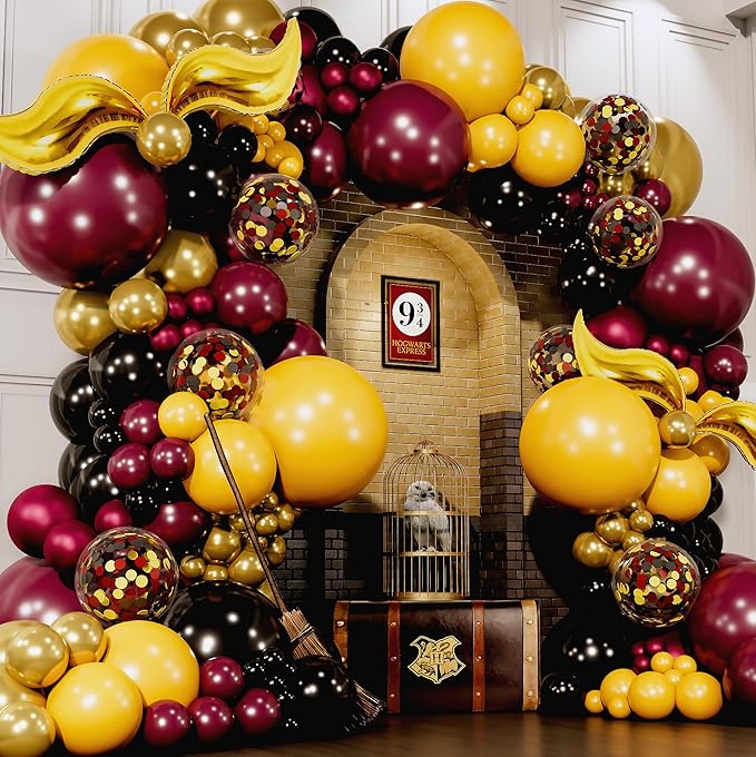 Amazon.com: ALL-IN-1 Harry Potter Balloons Garland Arch Kit with BONUS ...