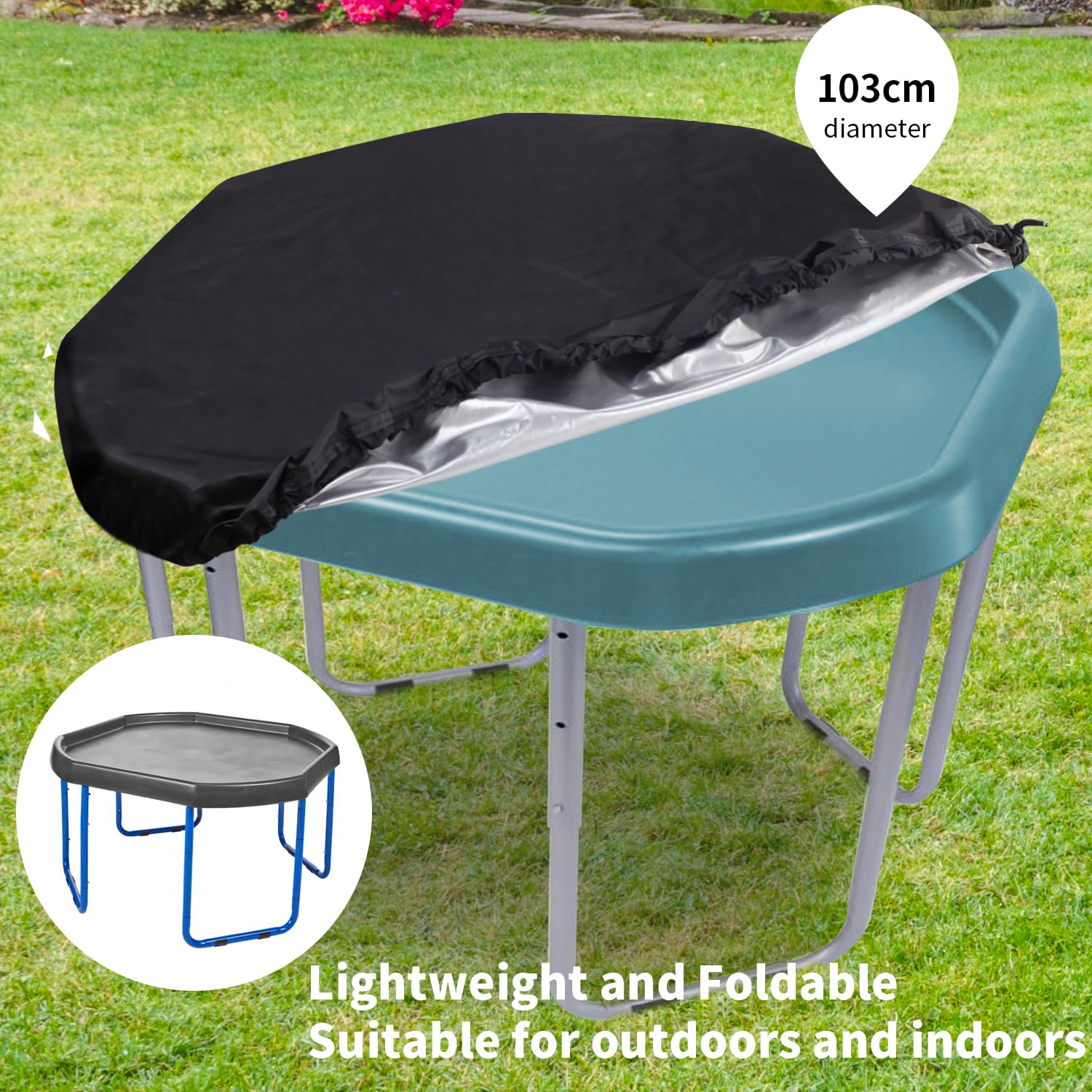 YUJHON Tuff Tray Cover, Sand Water Pit Tuff Tray Table Cover with ...