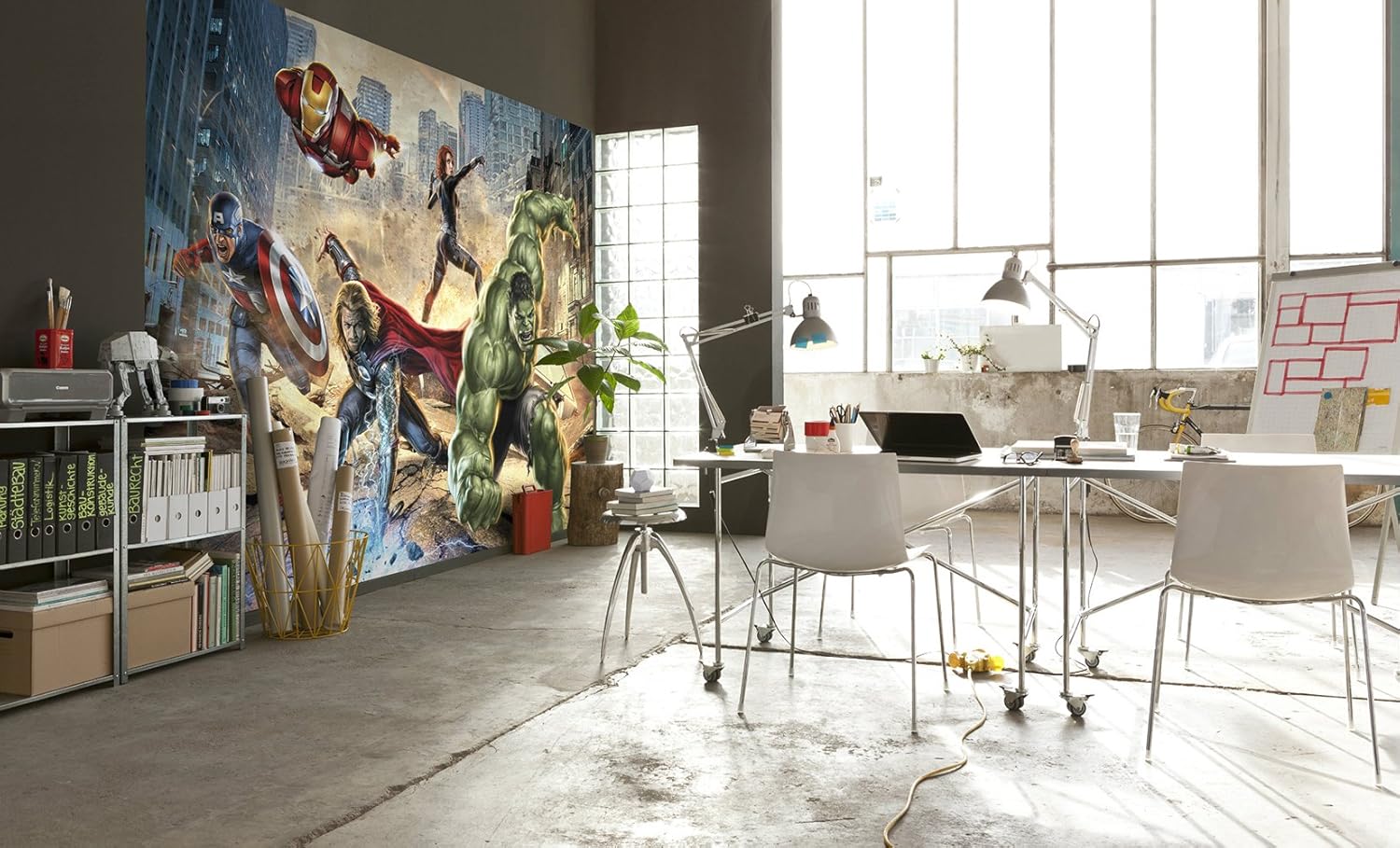 Komar Paper Avengers Street Rage Wallpaper (368 cm x 0.3 cm x 256 cm ...