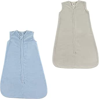 Amazon.com: Hudson Baby Safe Sleep Fleece Wearable Sleeping Bag, Blue ...