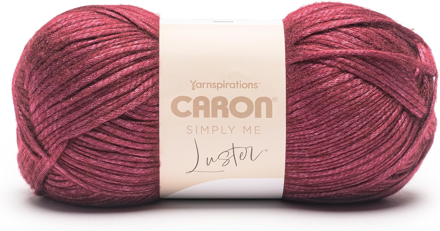 Amazon.com: Caron Simply Me Luster Claret Yarn - 2 Pack of 170g/6oz ...