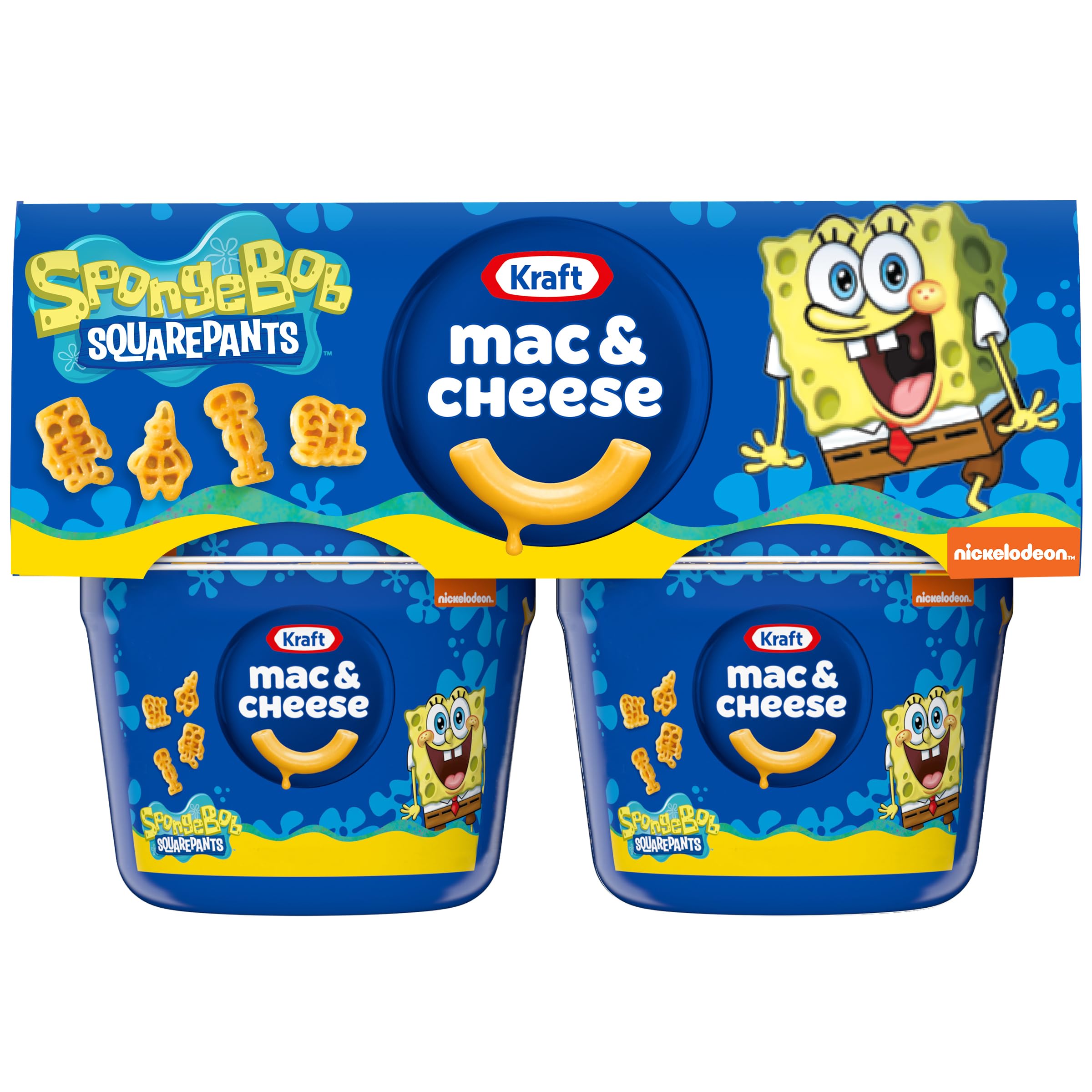 Amazon.com: Kraft Macaroni & Cheese Spongebob SquarePants Shapes Dinner ...