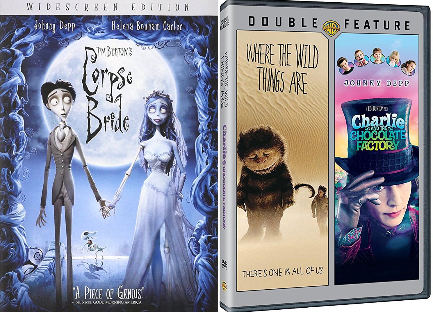 Amazon.com: Charlie and the Chocolate Factory Tim Burton & Where the ...