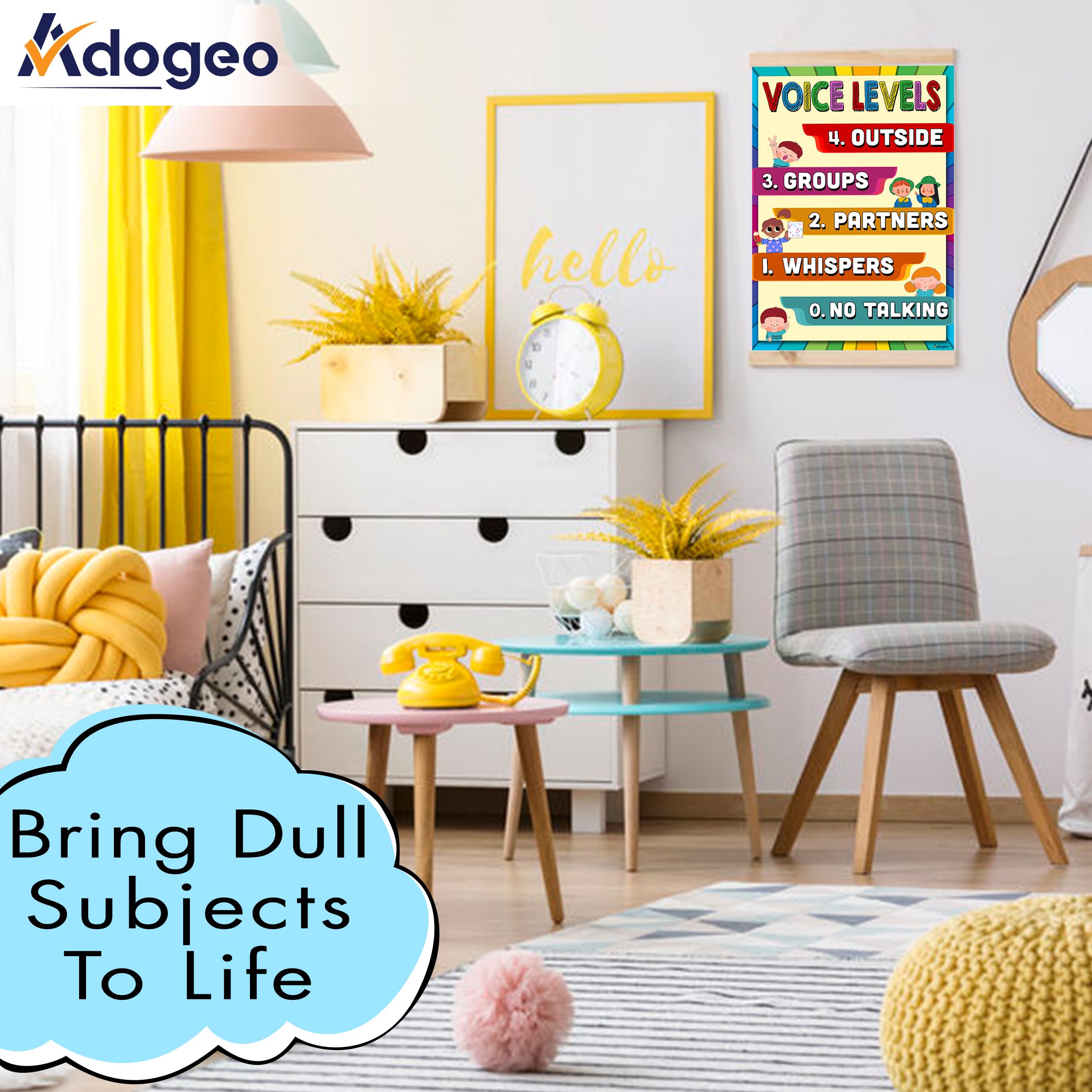 Noise Level Indicator Voice Level Poster For Classroom Management - PVC ...