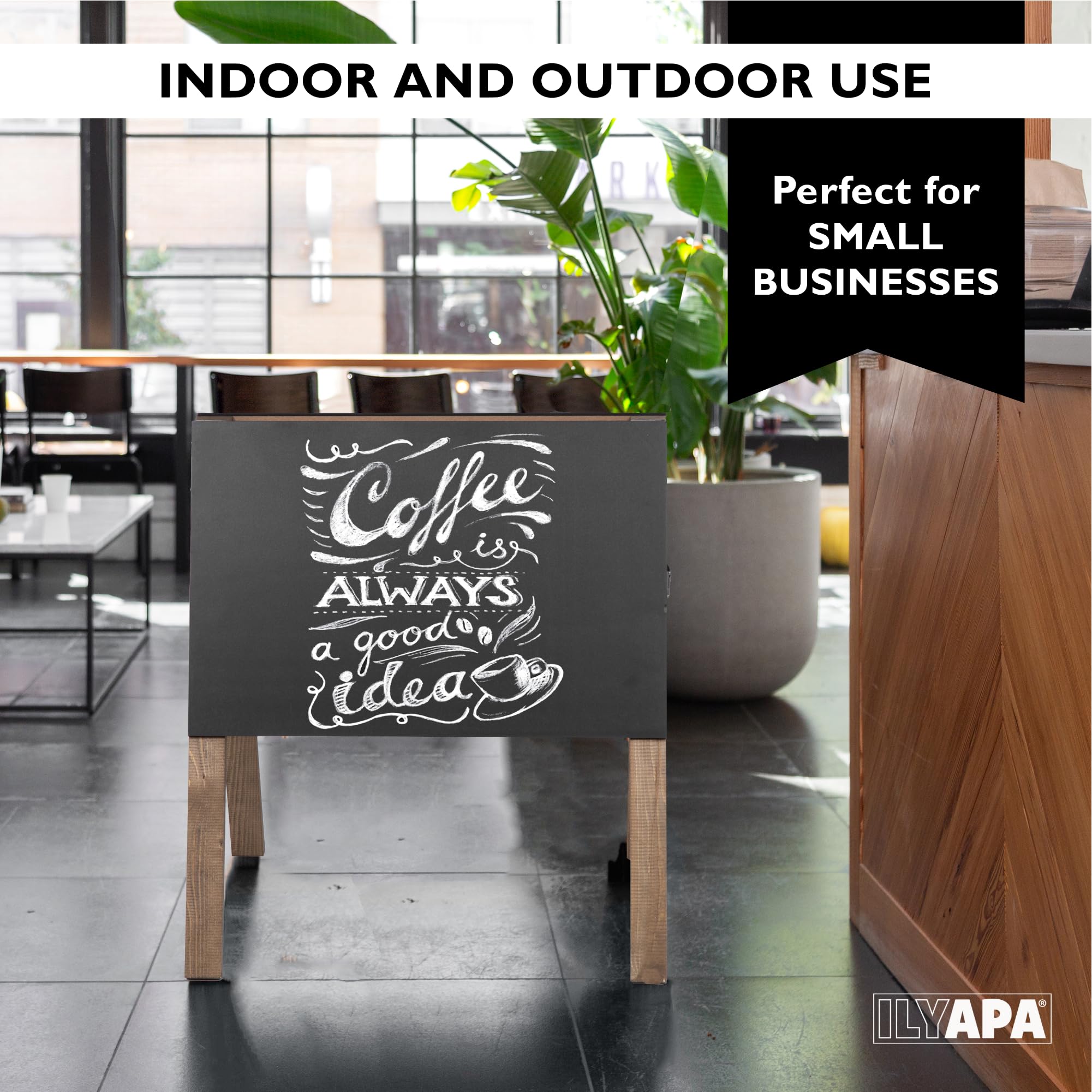 Snapklik.com : Ilyapa Horizontal Wooden A-Frame Sandwich Board Signs ...