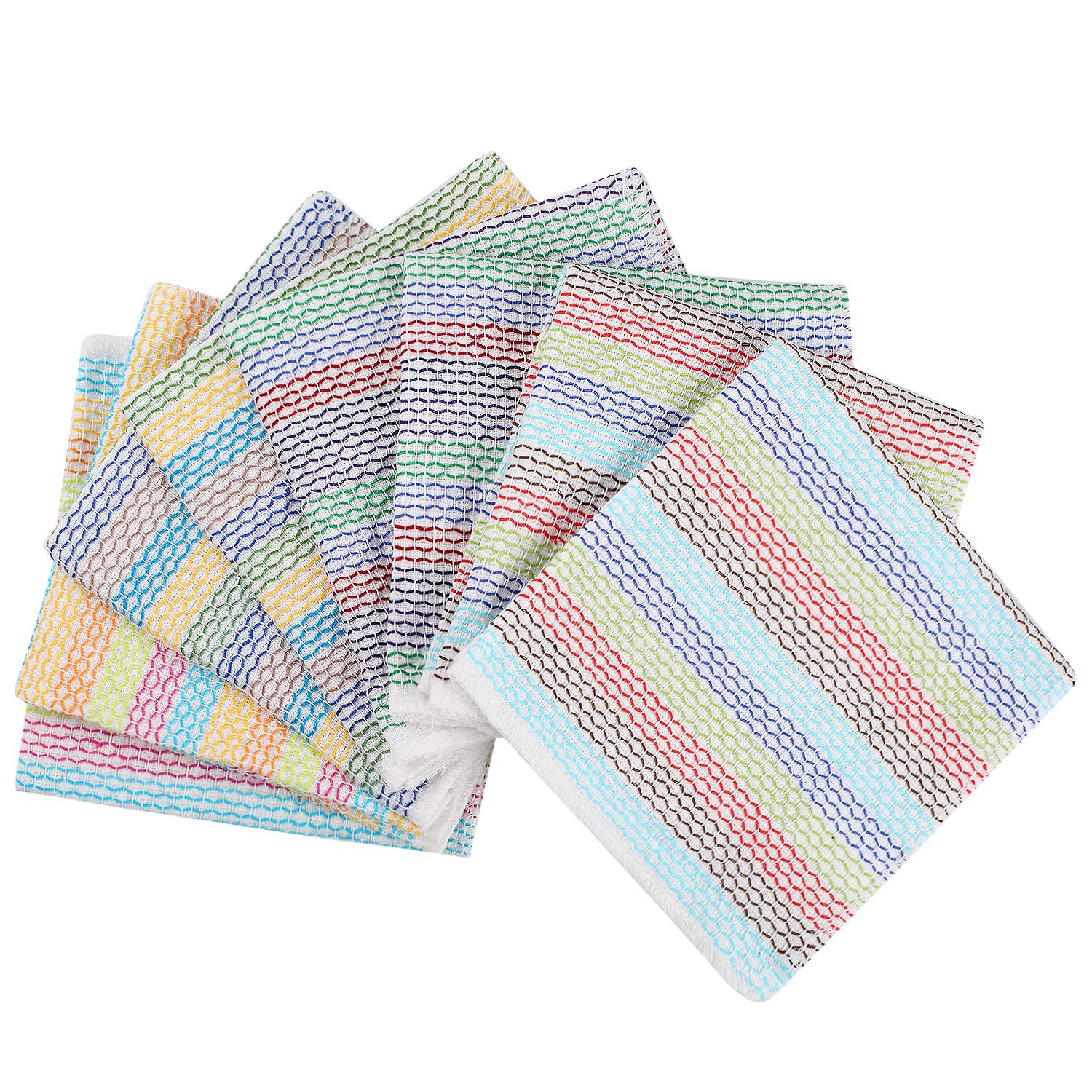 Amazon.com: Lifaith Kitchen Dish Cloths 100% Cotton Tea Towels, Soft ...