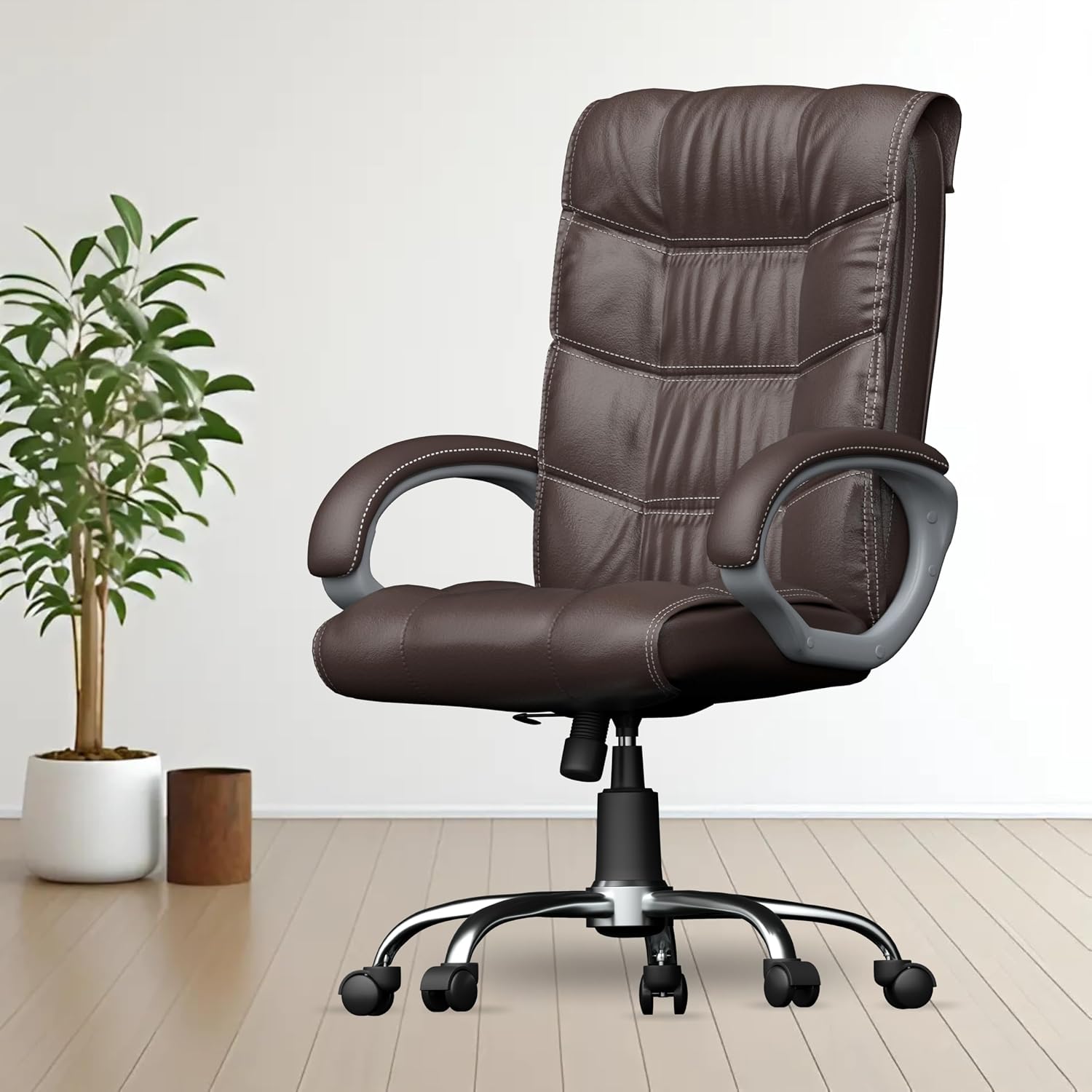 FUGO FG10C Ergonomic Office Chair,Adjustable Height,Cushioned Back&Seat ...