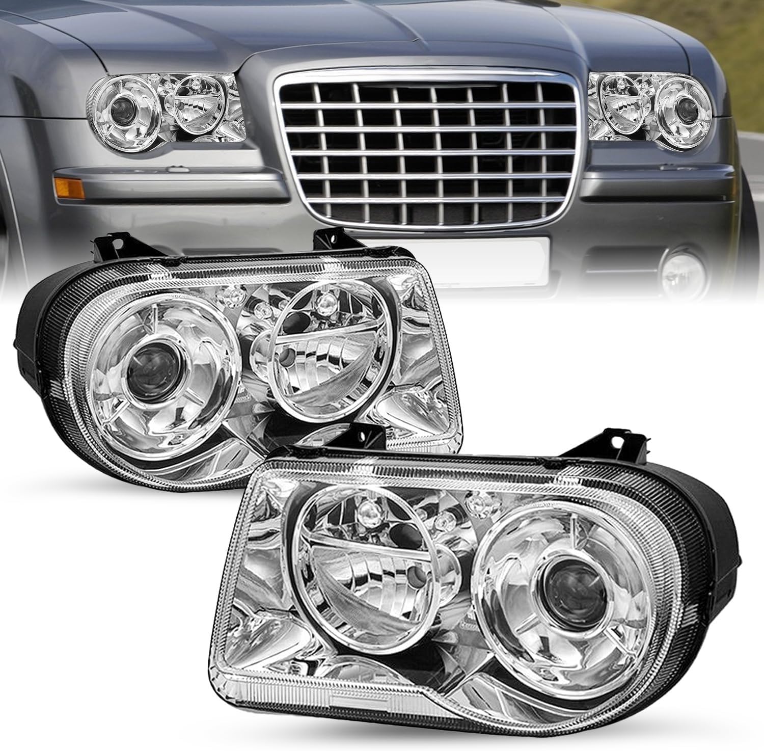 Amazon.com: SOCKIR Projector Headlight Assembly Fit for 2005-2010 ...