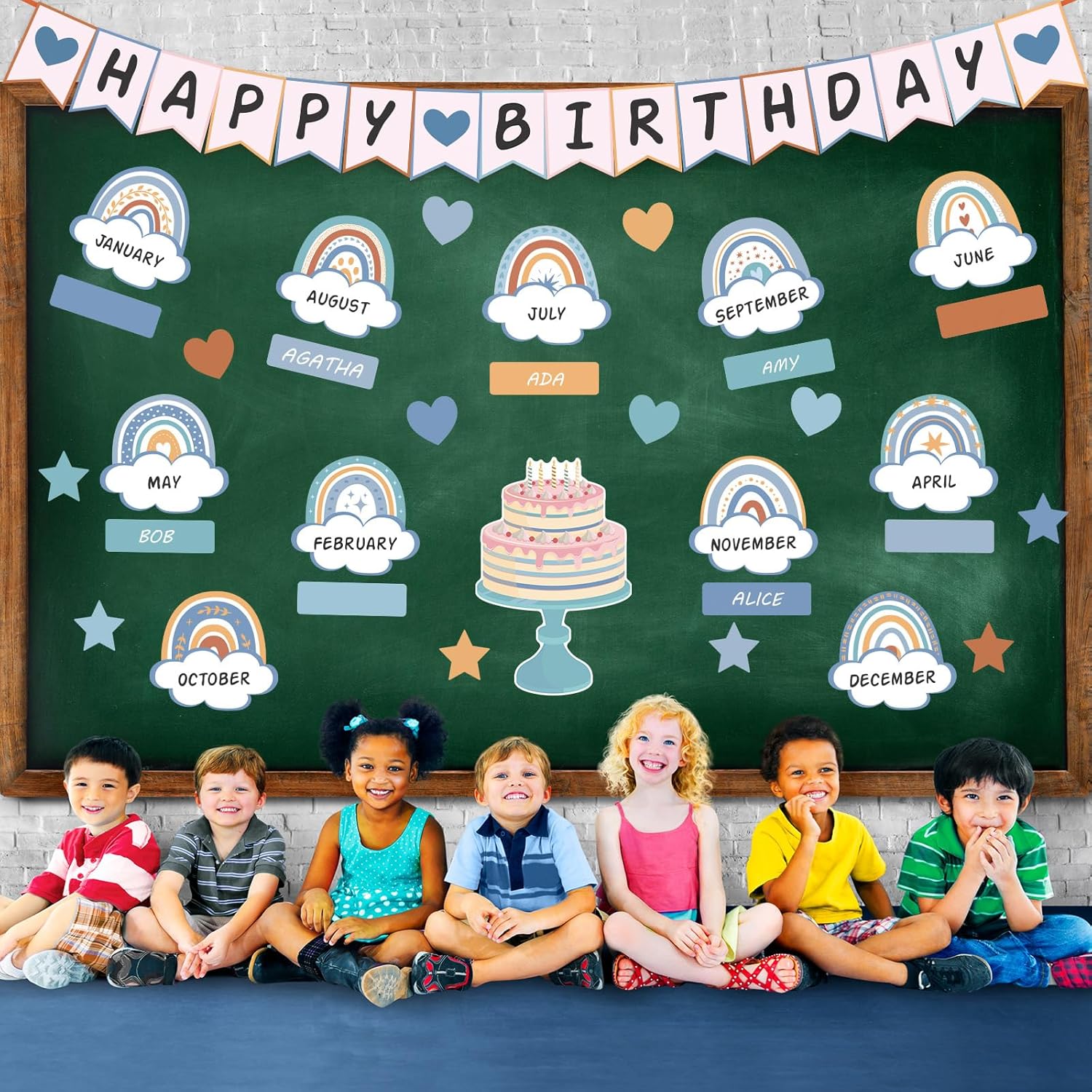Marspark 65 Pieces Classroom Decor Rainbow Birthday Nepal | Ubuy