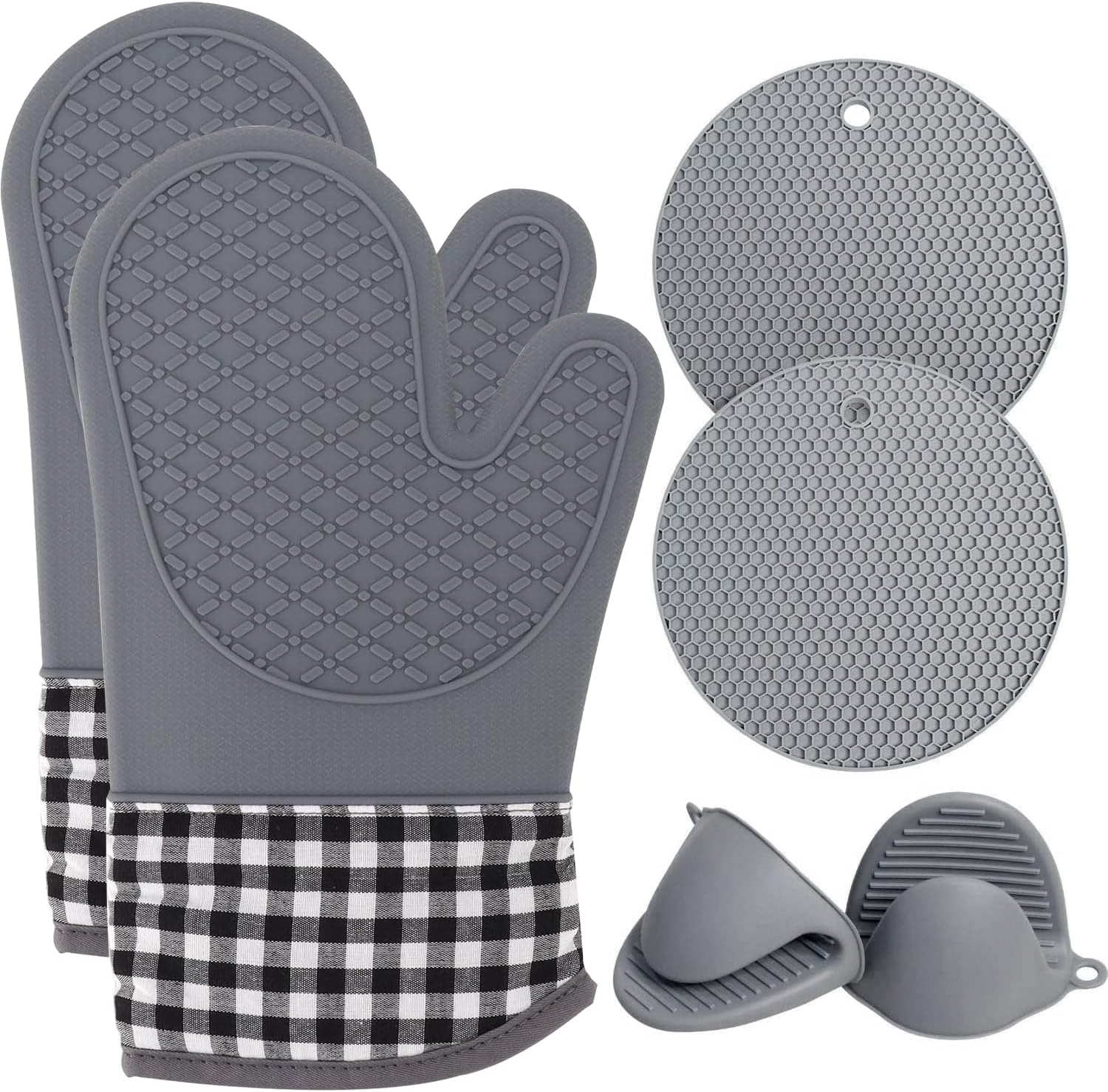 U Chef 2 Pares de Mini Guantes para Horno de Silicona, Agarraderas ...