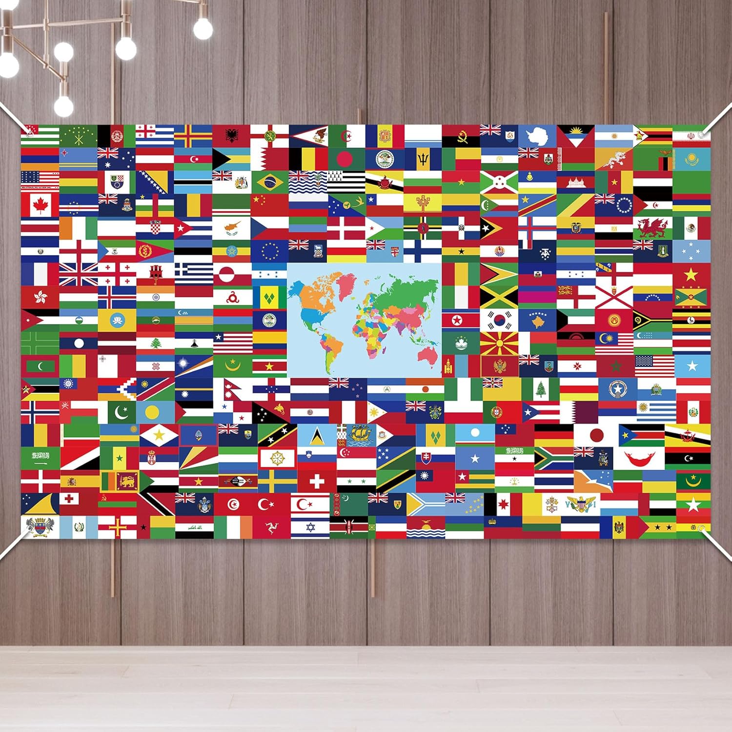 Amazon.com: World Flags Banner - 7x5ft Polyester International Flag ...