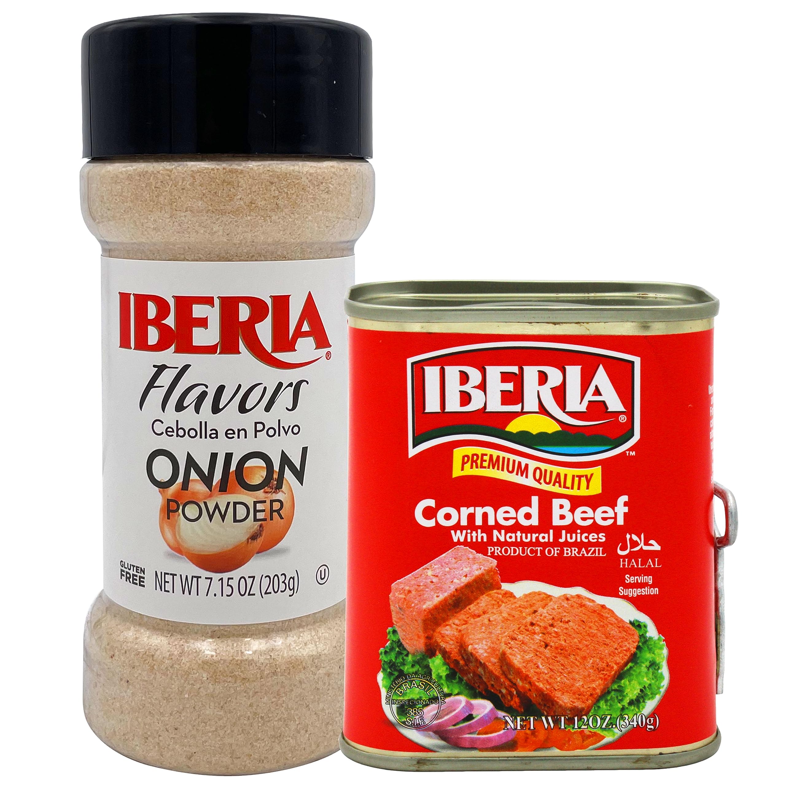 Amazon.com: Iberia Corned Beef, 12 oz + Iberia Onion Powder, 7.5 oz ...