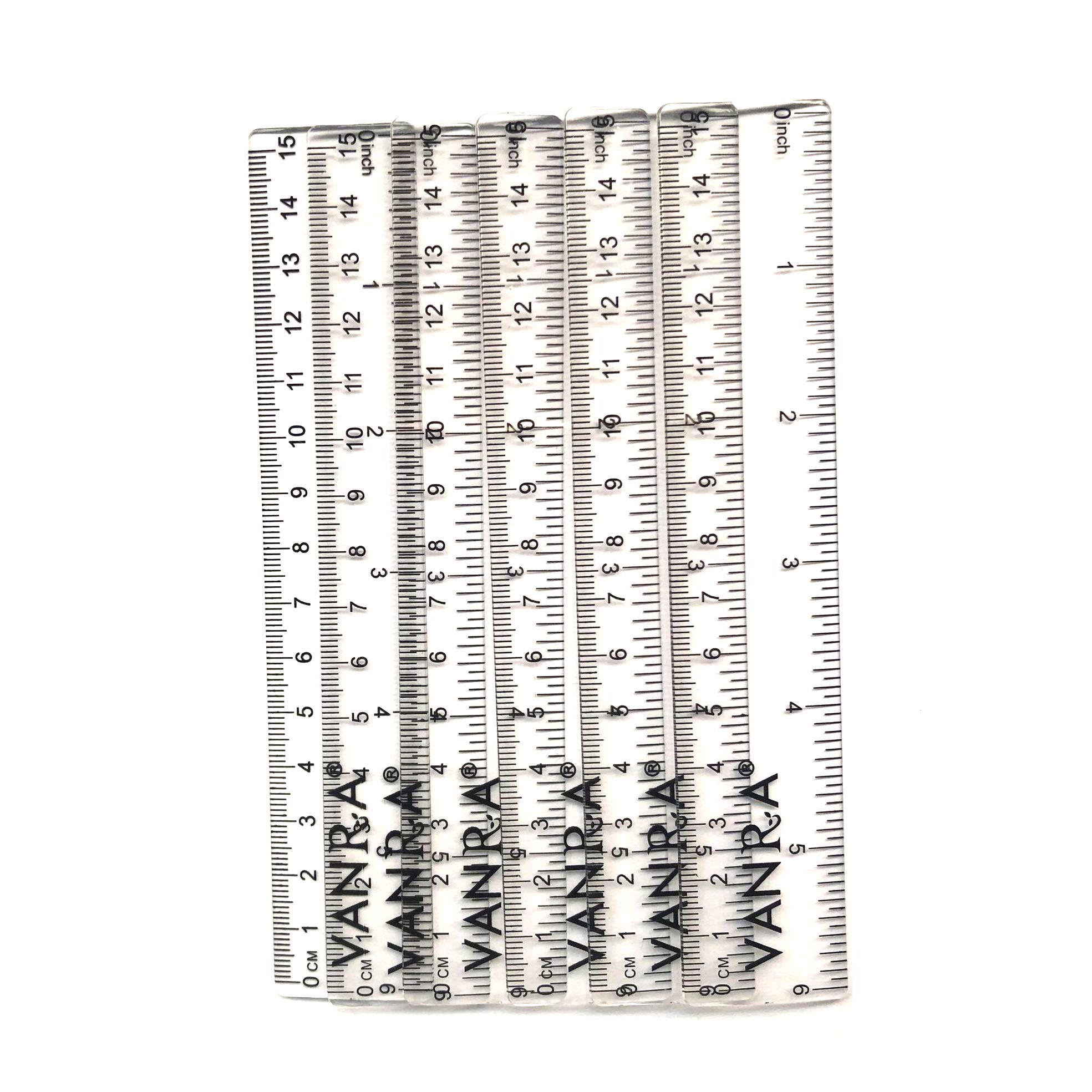 Snapklik.com : VANRA 24 Pack School Ruler 6 Inch Straight Edge Rulers ...