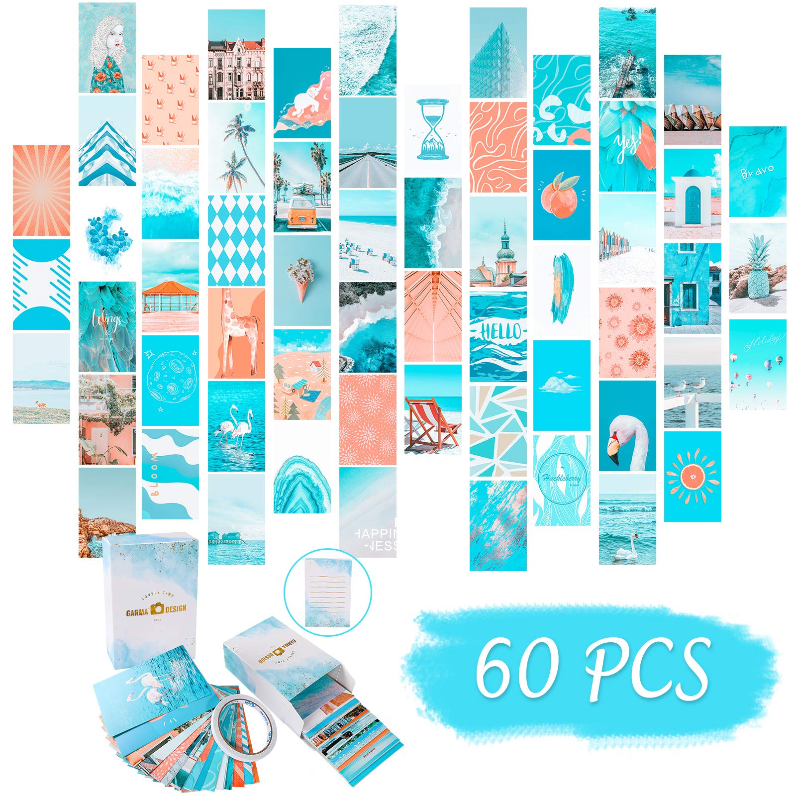 Buy Garma Wall Collage Kit Aesthetic Pictures for Dorm Room Decor ...