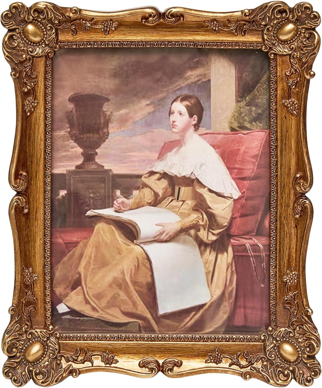 Amazon.com - FJXMFRAME Vintage 8x10 Picture Frame Gold Antique Picture ...