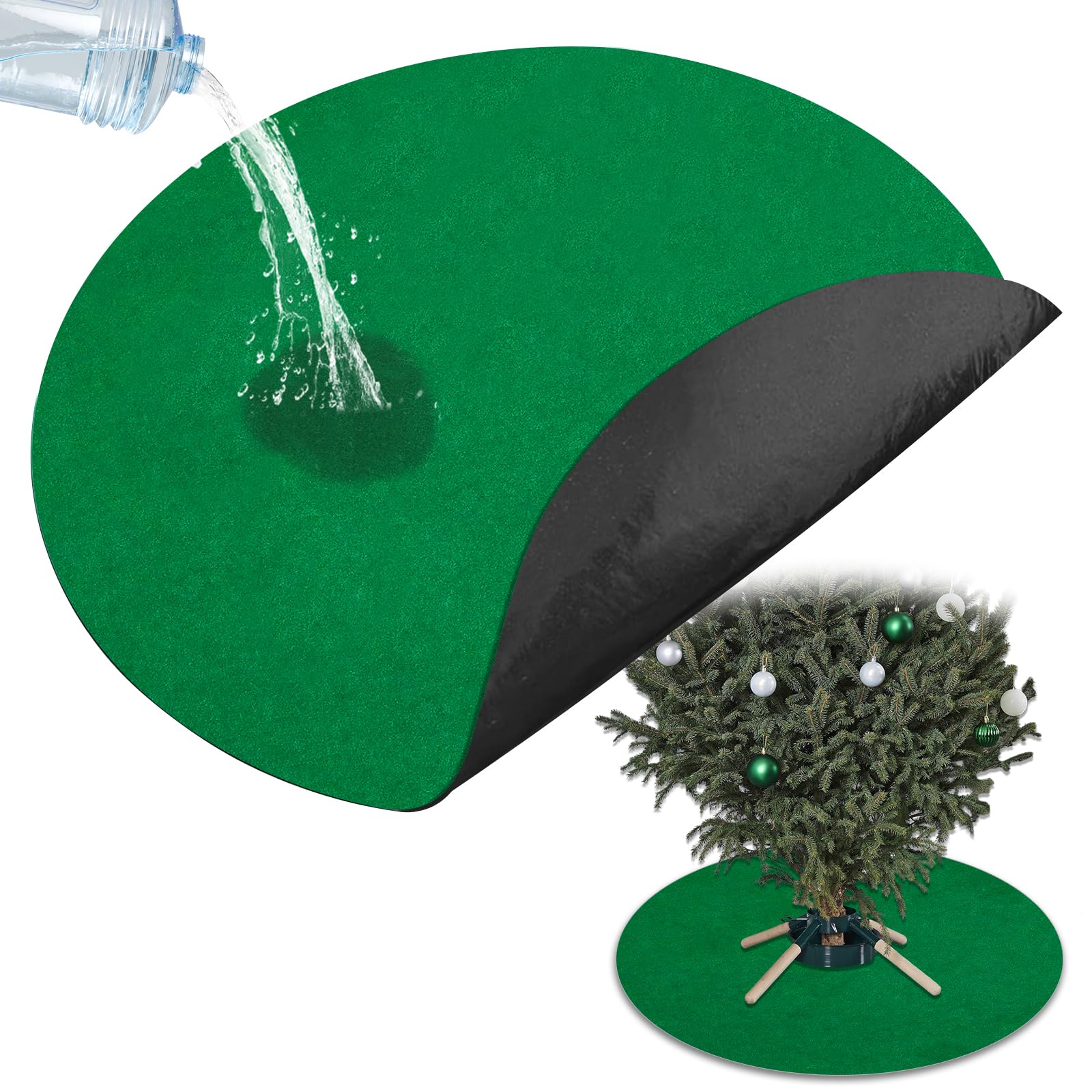 Amazon.com: 36" Christmas Tree Stand Mat for Under Tree, Non-Slip Felt ...