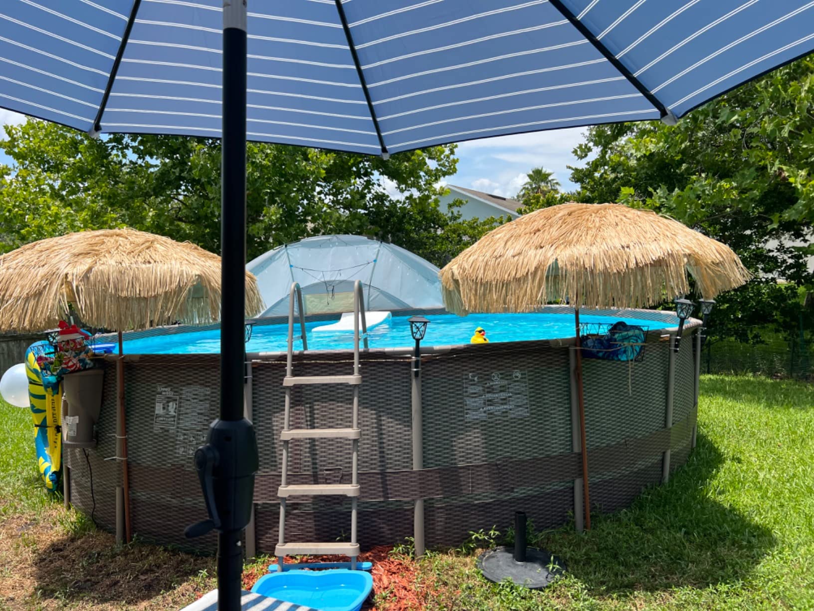 $8/mo - Finance Bestway 58681E Above Ground Pool Canopy, UPF 40+ Sun ...