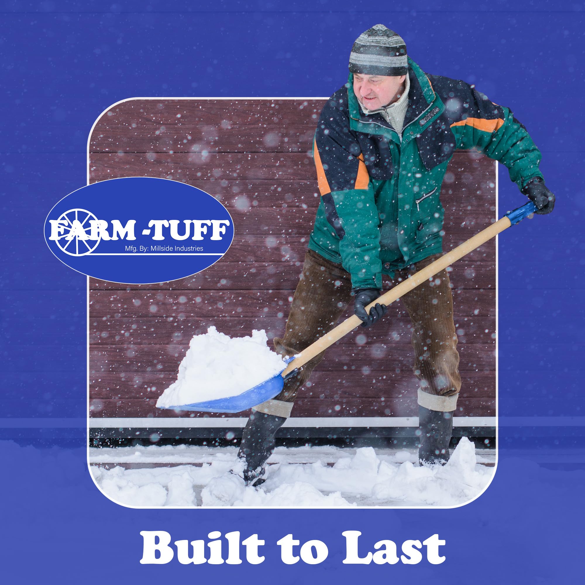 Snow Shovel Wood Handle Edging Shovel Farm Tuff Snow Shovel With ...