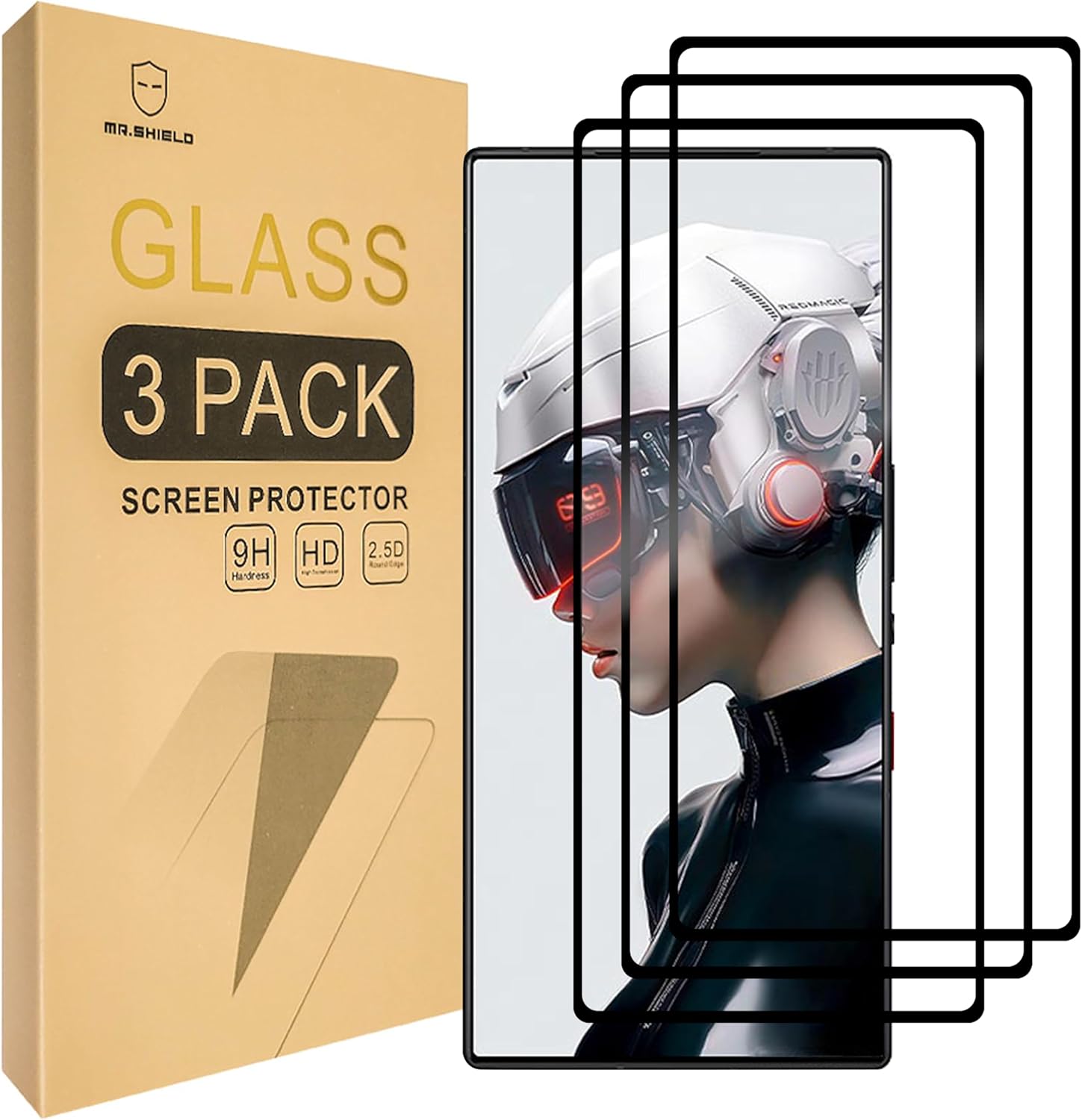 Amazon.com: Mr.Shield Screen Protector compatible with ZTE Nubia Red ...