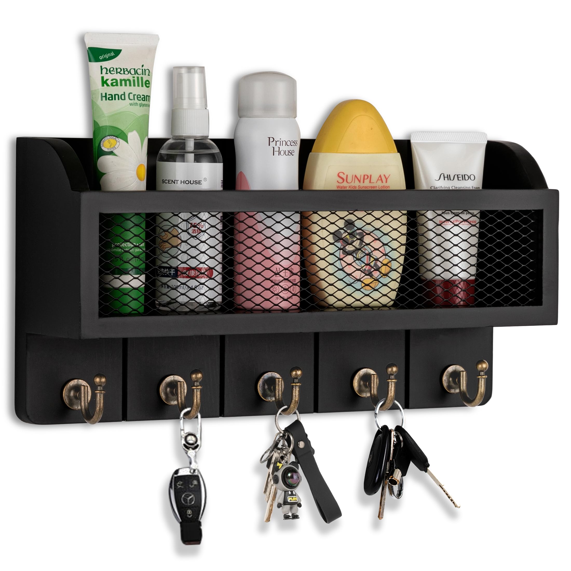 Ikviier Key Holder for Wall Decorative, Mail Organizer Wall Mount, Key ...