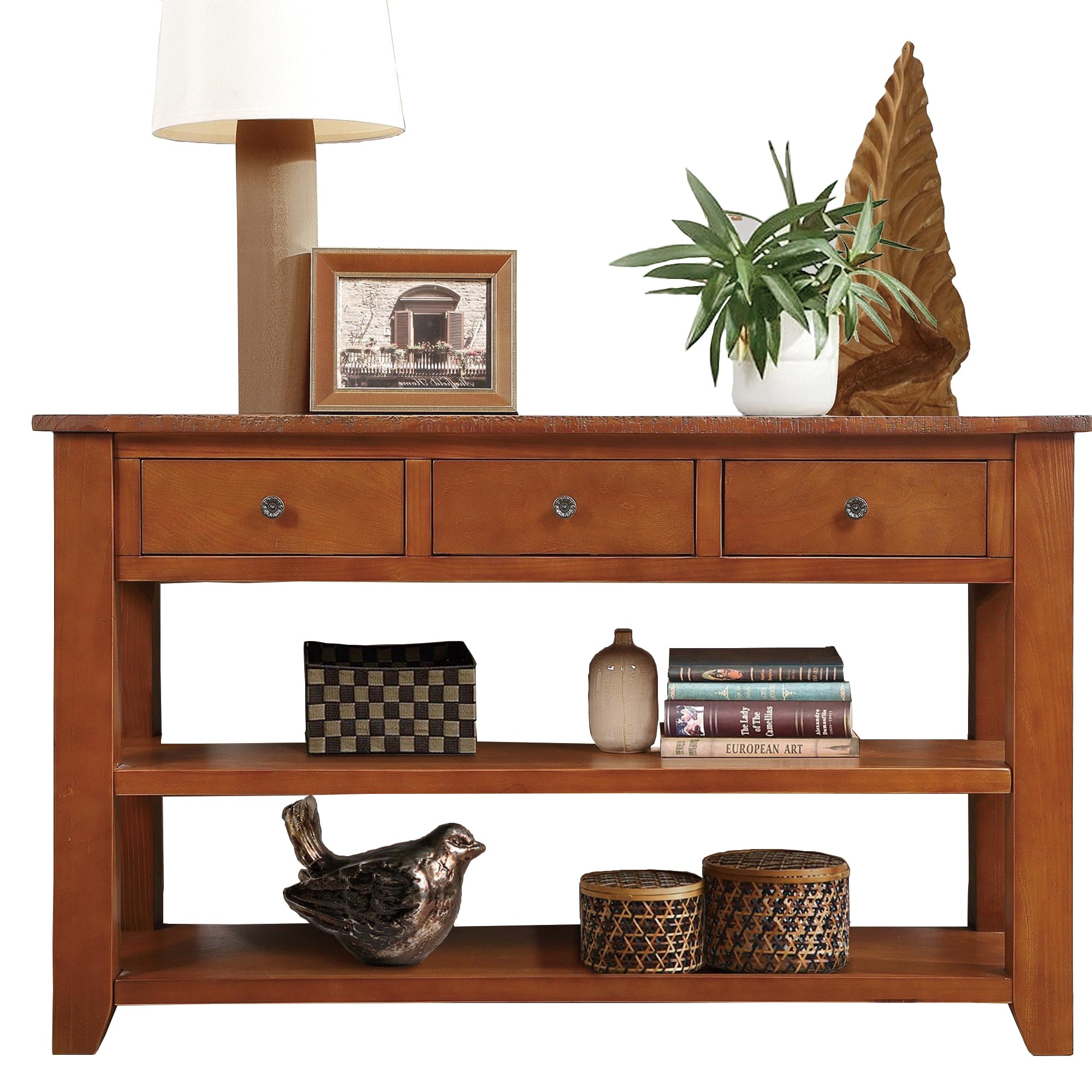 Amazon.com: LKTART Solid Wood Console Table Entryway Table with Storage ...